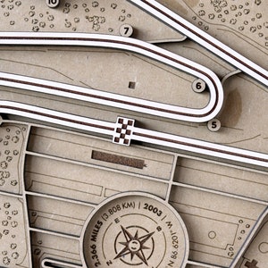 Barber Motorsports Park 3D Wood Track Map Wall Art Customizable - Etsy