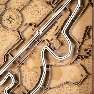 Fuji Speedway 3D Wood Track Map Formula 1 F1 Wall Art Customizable - Etsy
