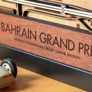 Bahrain Grand Prix 3D Wood Track Map Formula 1 F1 Wall Art Customizable ...