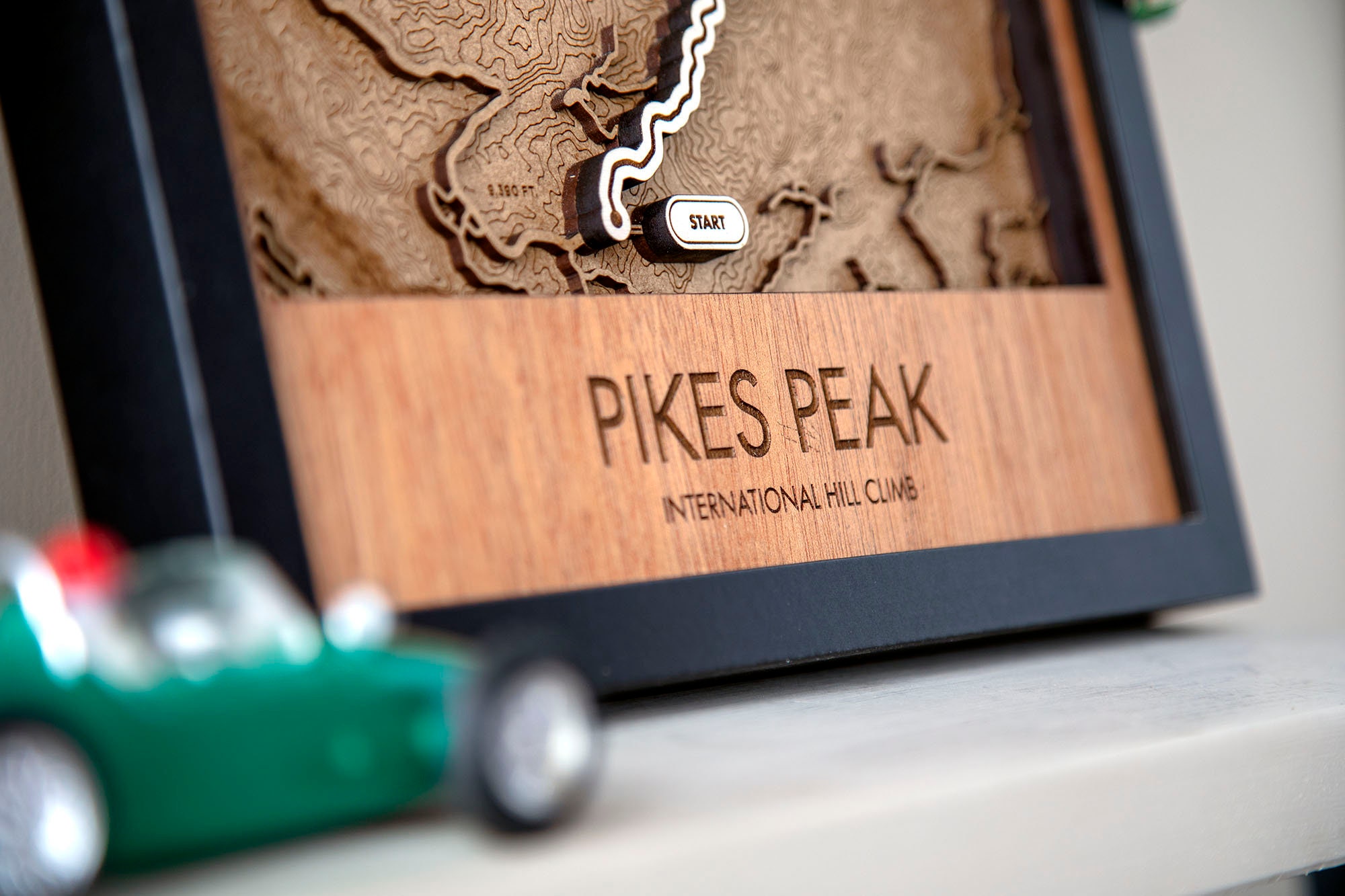 Pikes Peak International Hill Climb 3D Wood Race Course Map Wall Art ...
