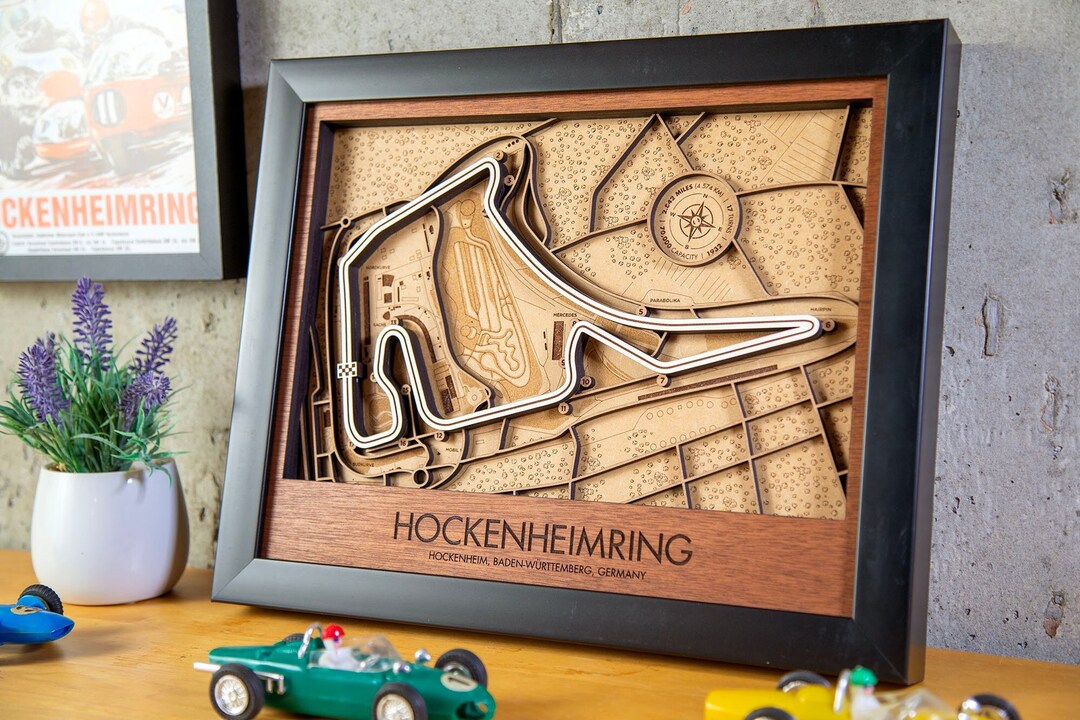 Hockenheimring 3D Wood Track Map Formula 1 F1 Wall Art Customizable - Etsy