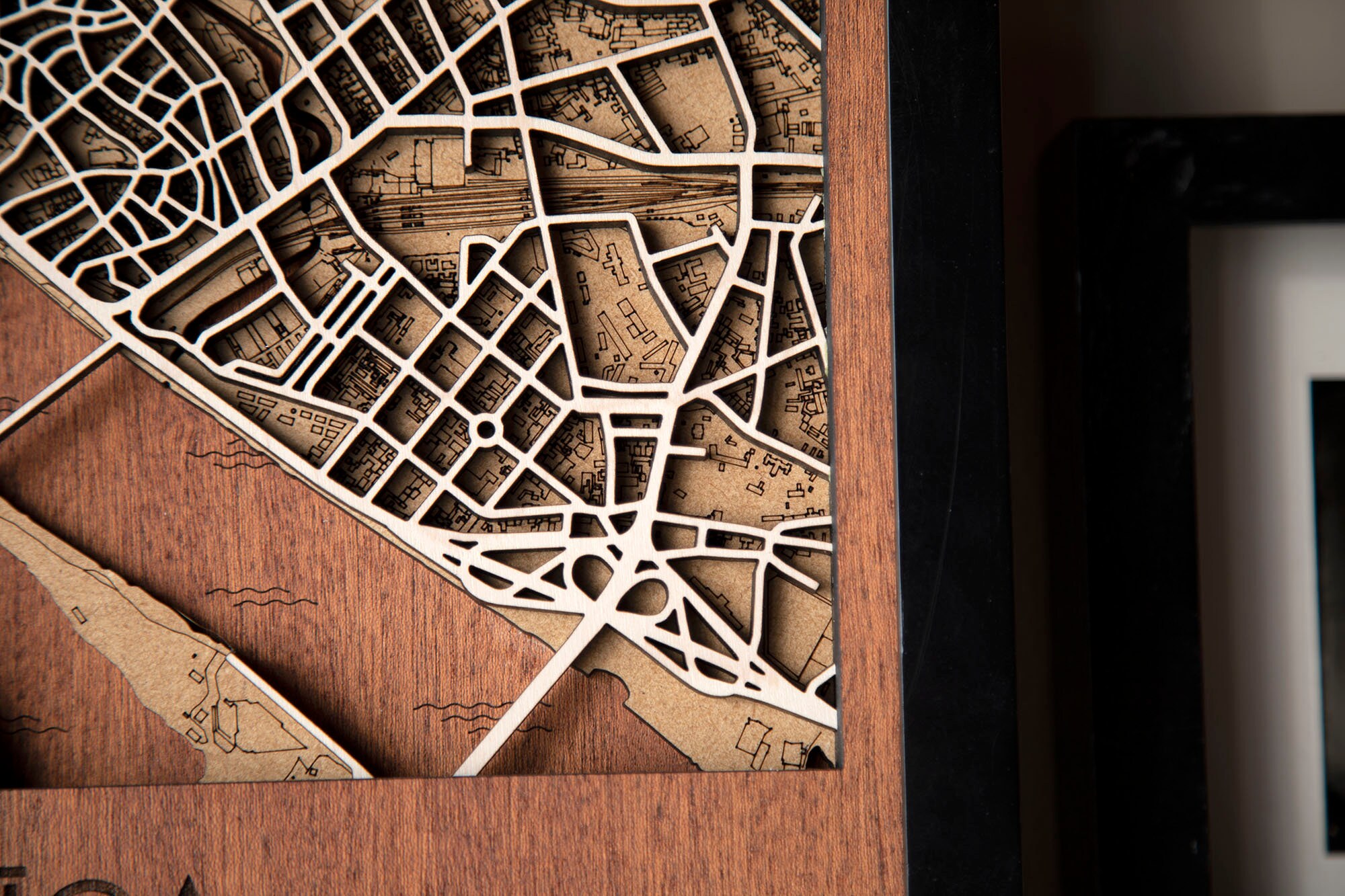 Riga Latvia Layered 3D Map Lasercut City Wood Wall Decor - Etsy