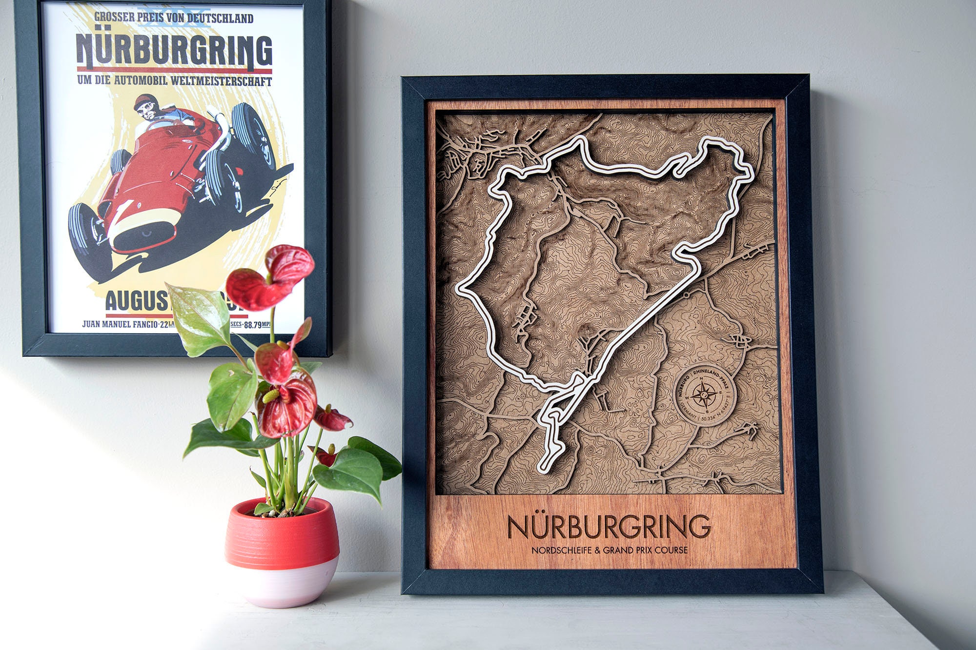 Nurburgring 3D Wood Track Map Wall Art Customizable - Etsy