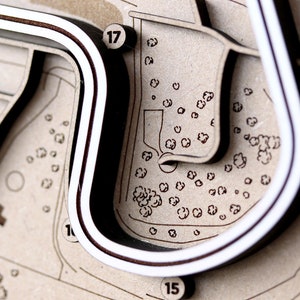 Barber Motorsports Park 3D Wood Track Map Wall Art Customizable - Etsy