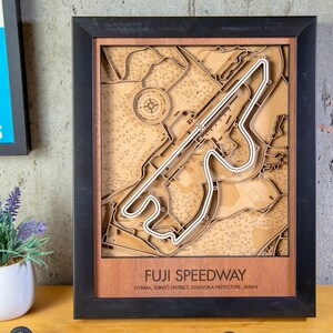 Fuji Speedway 3D Wood Track Map Formula 1 F1 Wall Art Customizable - Etsy