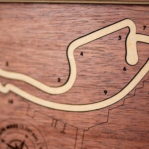 Circuit De Monaco F1 Shadow Box Map 8x10 Layered Wood Framed W/glass ...