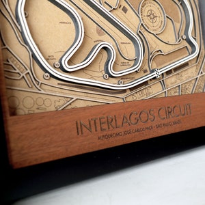Interlagos 3D Wood Track Map Formula 1 F1 Wall Art Customizable - Etsy