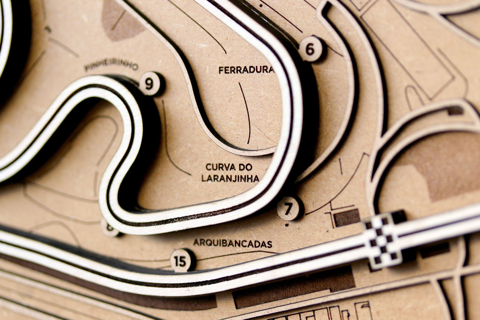 Interlagos 3D Wood Track Map Formula 1 F1 Wall Art - Etsy