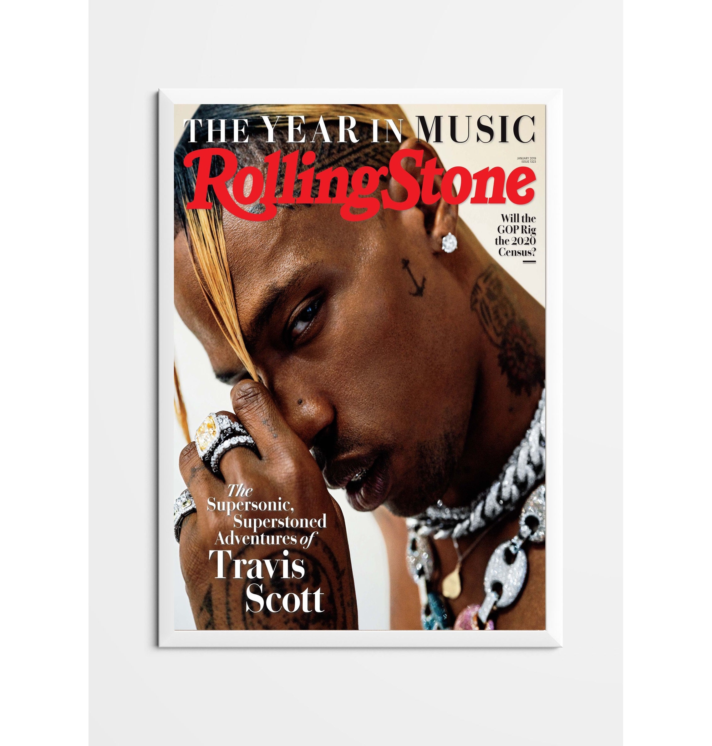 Travis Scott Magazine Cover Travis Scott Fashion Poster | Etsy