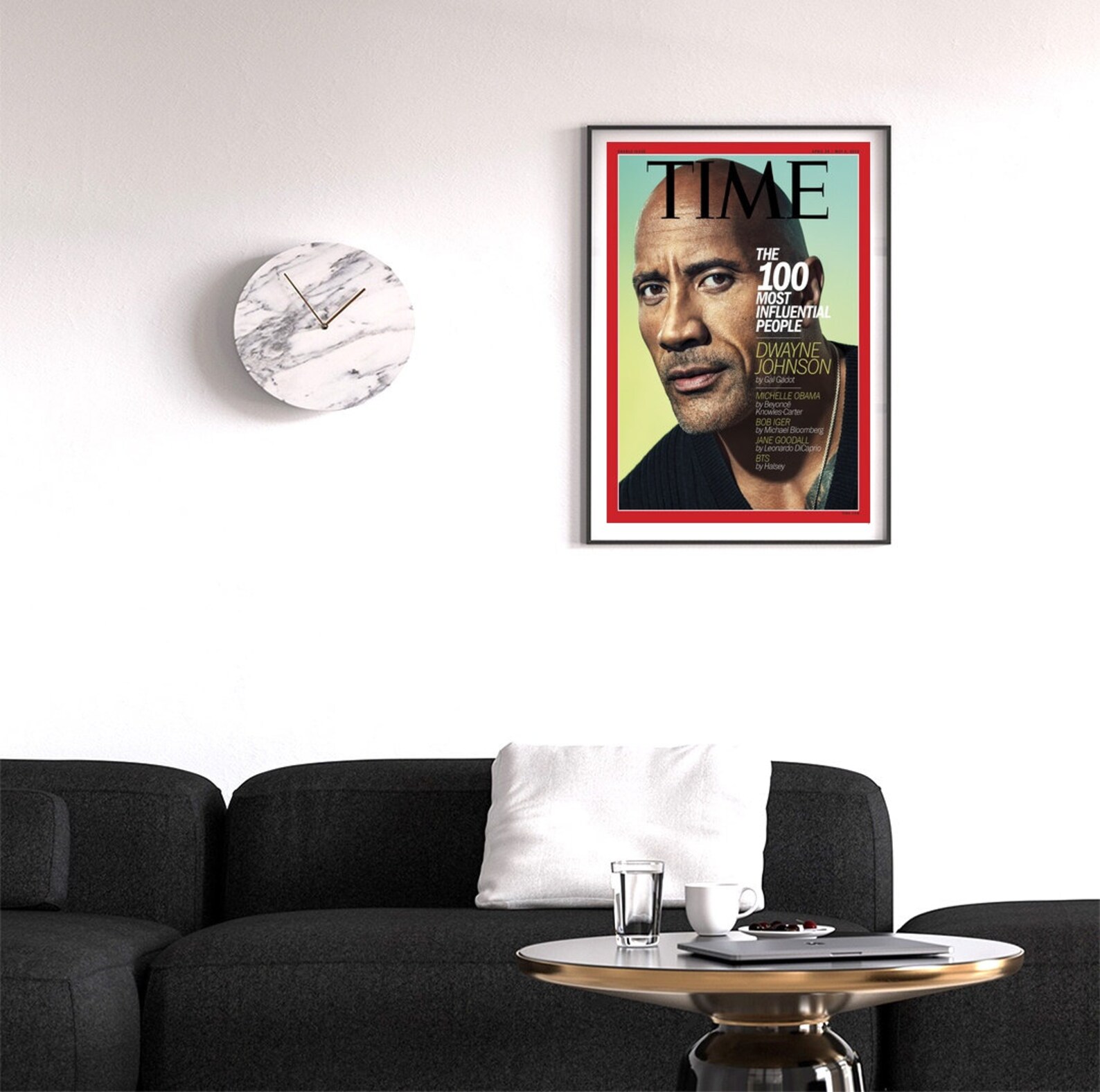 Dwayne Johnson Magazine Cover Dwayne Johnson Time | Etsy