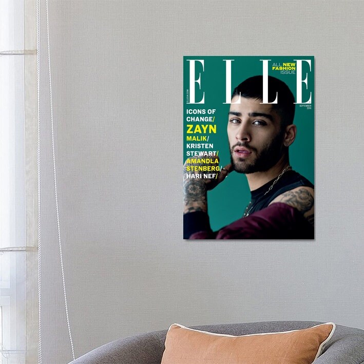 Zayn Malik Magazine Cover Elle Magazine Cover Posterbazaar - Etsy