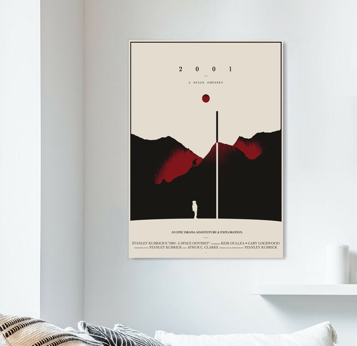 2001 A Space Odyssey Movie Poster,canvas Poster,wall Decor,wall Art - Etsy