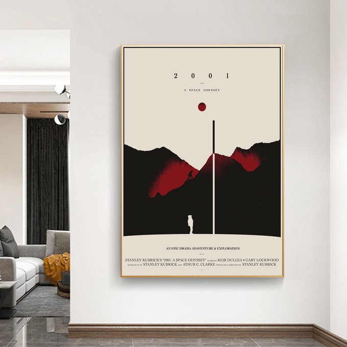 2001 A Space Odyssey Movie Poster,canvas Poster,wall Decor,wall Art - Etsy