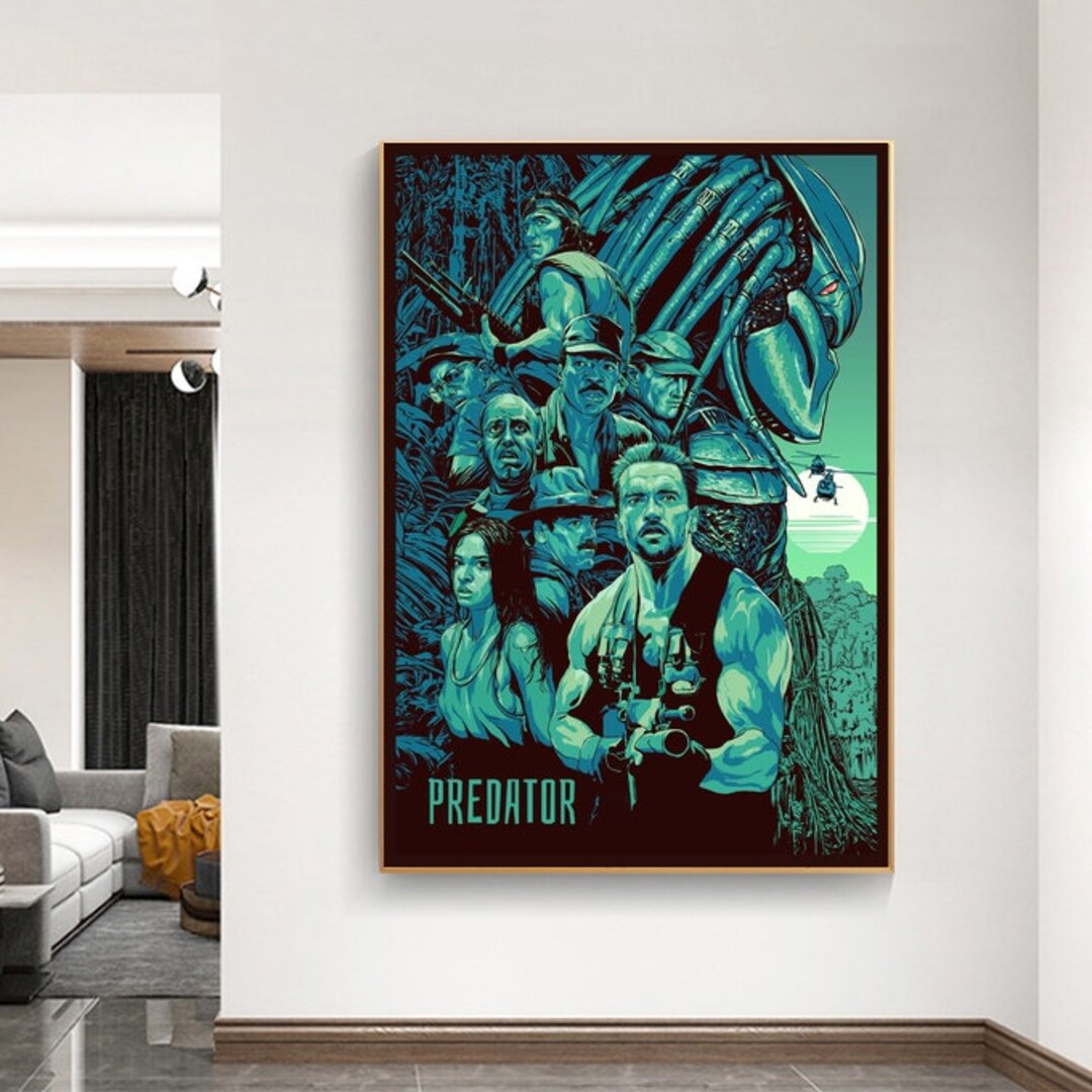 The Predator Movie Poster,canvas Poster,wall Decor,wall Art - Etsy
