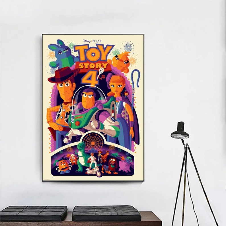 Toy Story 4,movie Poster,canvas Poster,wall Decor,wall Art - Etsy