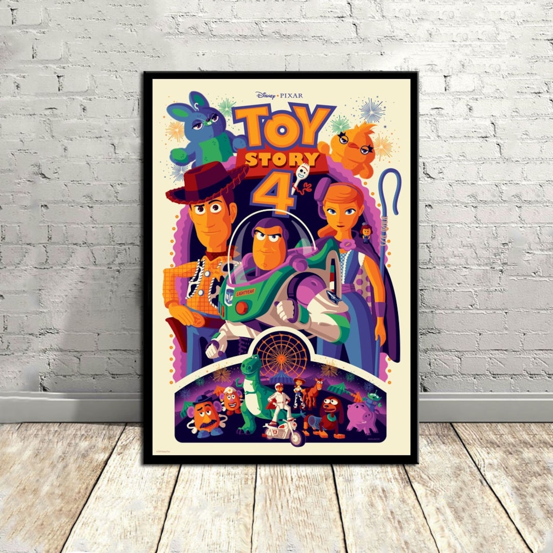 Toy Story 4,movie Poster,canvas Poster,wall Decor,wall Art - Etsy