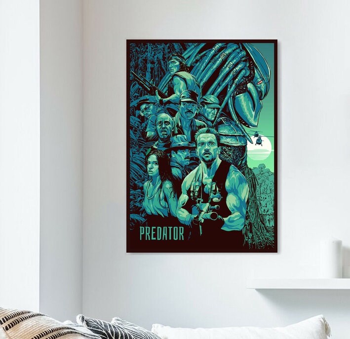 The Predator Movie Poster,canvas Poster,wall Decor,wall Art - Etsy