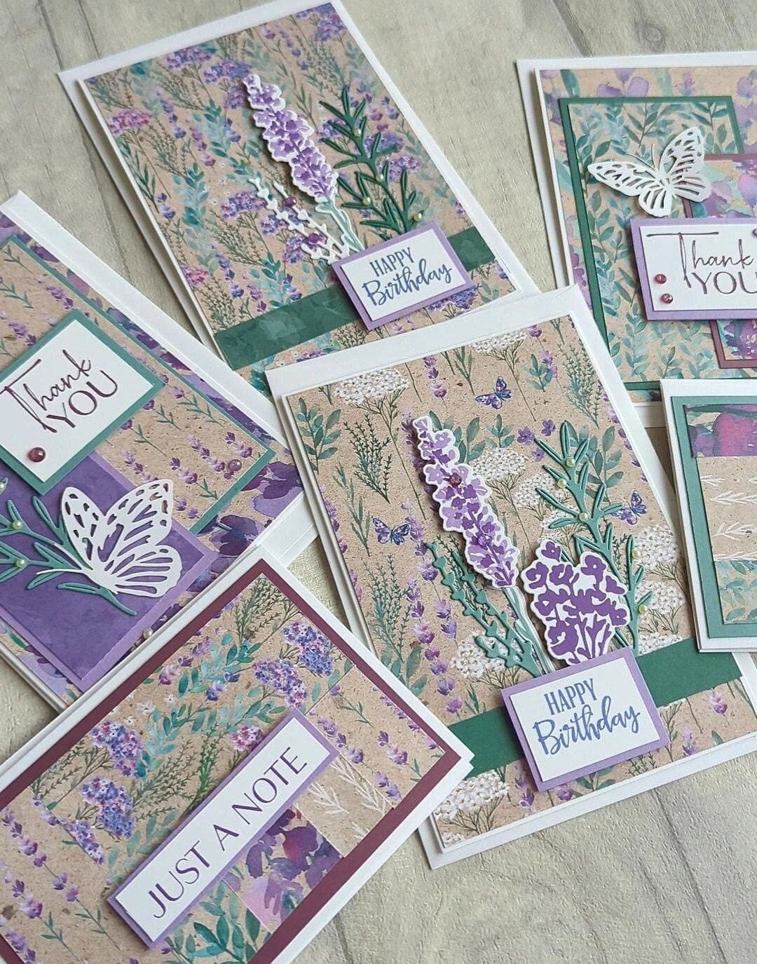 Set of 6 Handmade Cards Gifting Pack Card Set Celebration Cards Gift ...