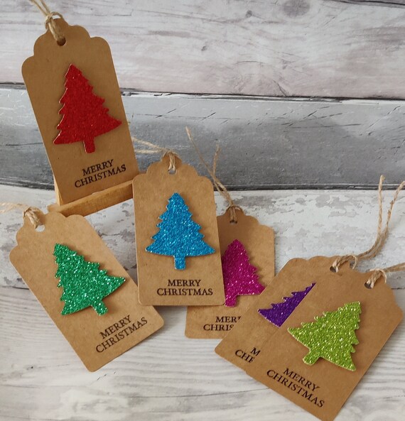 Glitter Gift Tags For Christmas