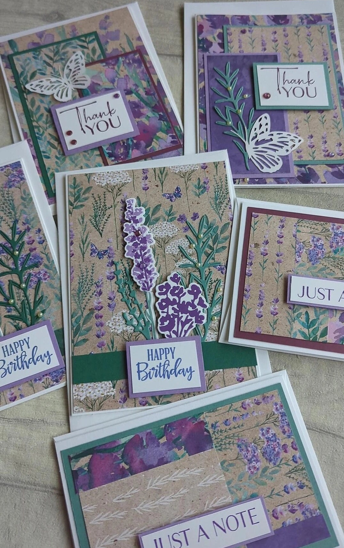 Set of 6 Handmade Cards Gifting Pack Card Set Celebration Cards Gift ...