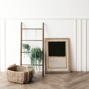 Mark Rothko Print, Black White Beige Abstract Geometric Wall Art ...