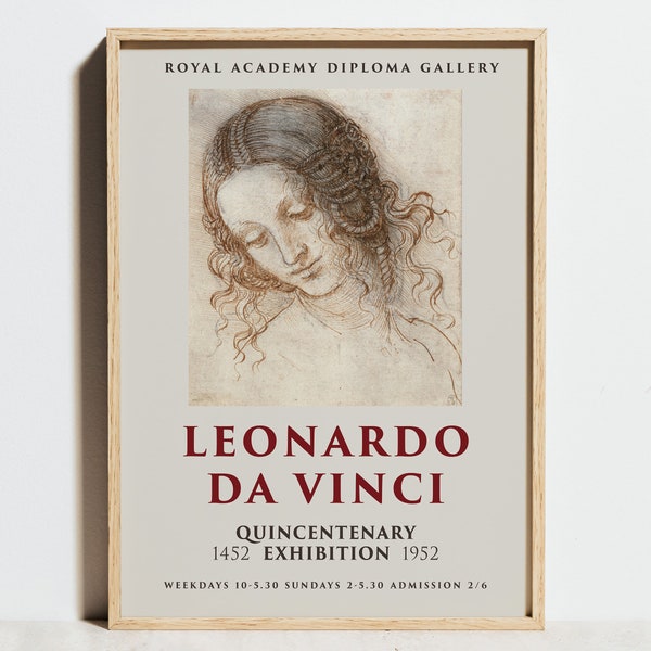 Leonardo Davinci Poster - Etsy