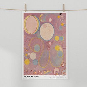 Hilma Af Klint Poster, the Ten Largest No.8 Adulthood Print, Pink ...