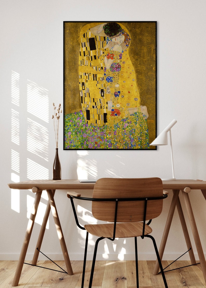 Gustav Klimt Print the Kiss Klimt Poster Fine Art Famous - Etsy