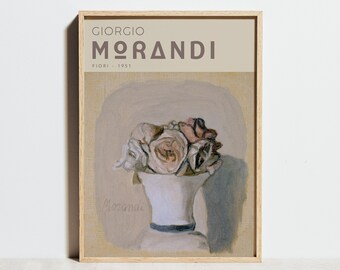 Giorgio Morandi Print Exhibition Poster Still Life Beige | Etsy