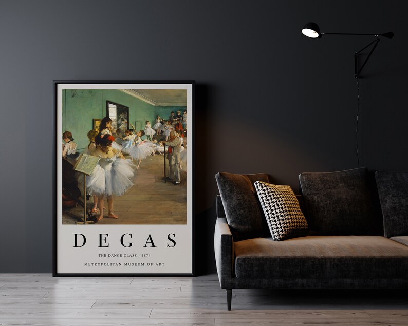 Edgar Degas Print the Dance Class Exhibition Poster Classic - Etsy