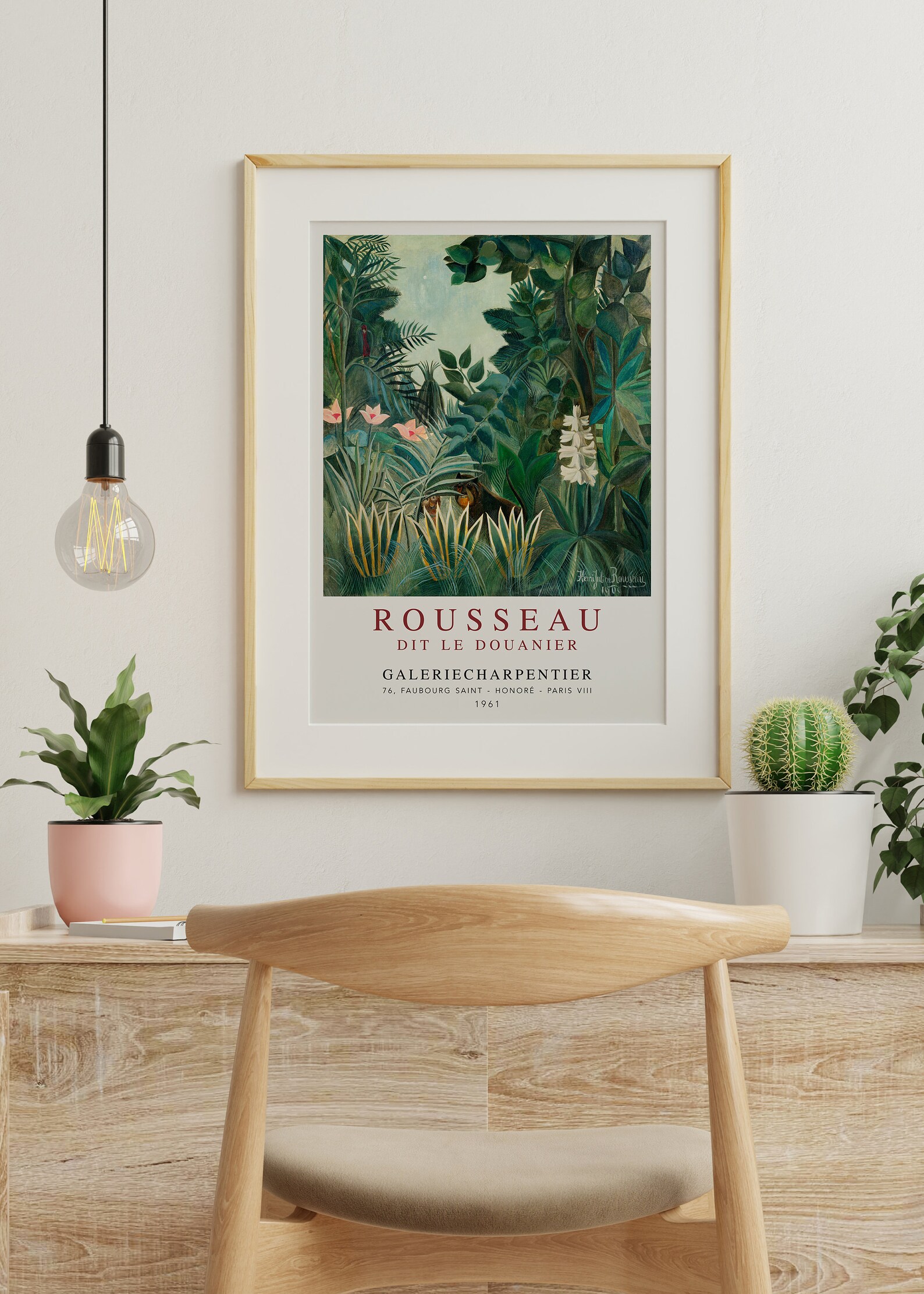 The Equatorial Jungle Henri Rousseau Print Museum Exhibition | Etsy