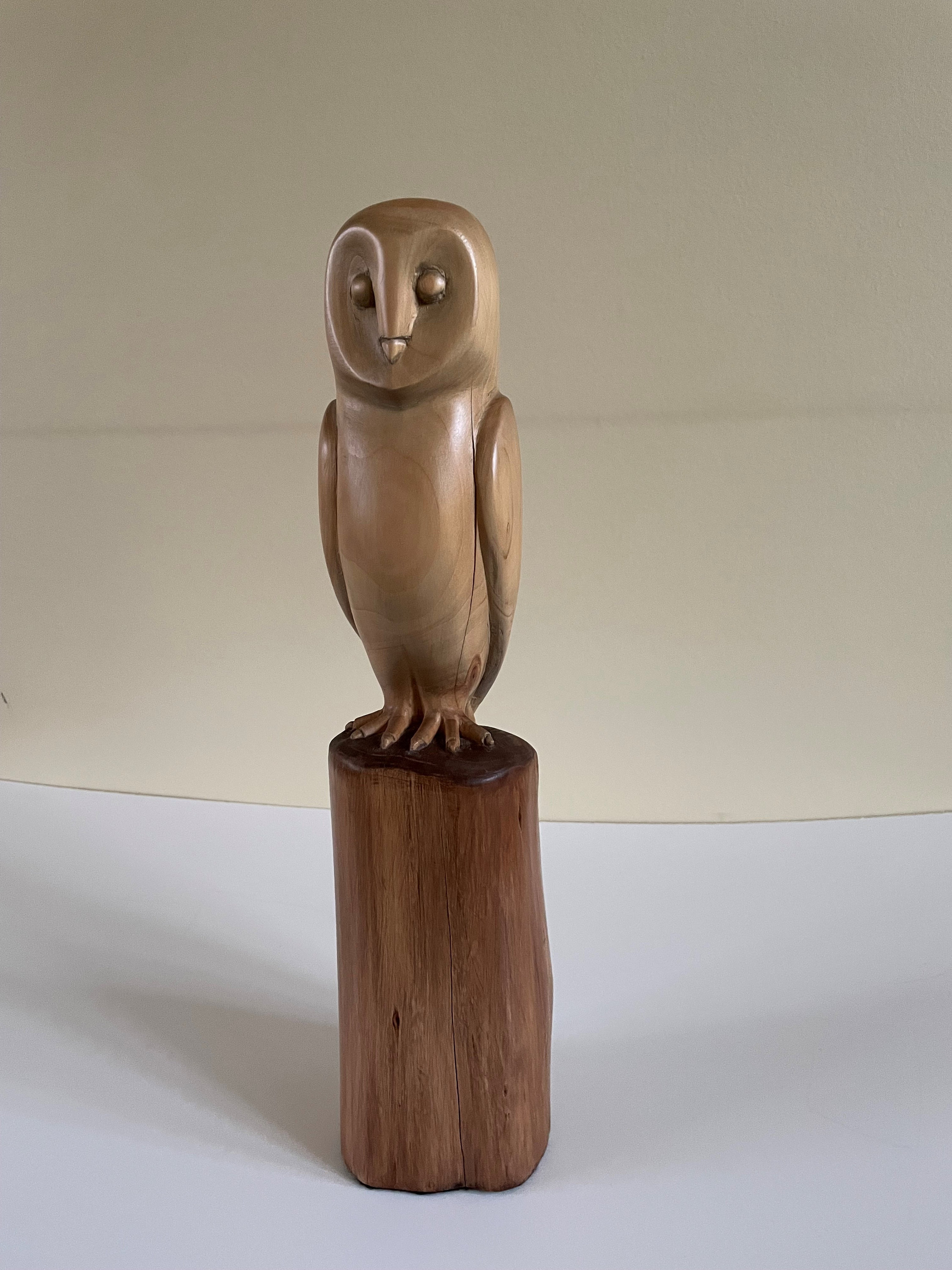 Barn Owl Carving Hand Carved Owl - Etsy