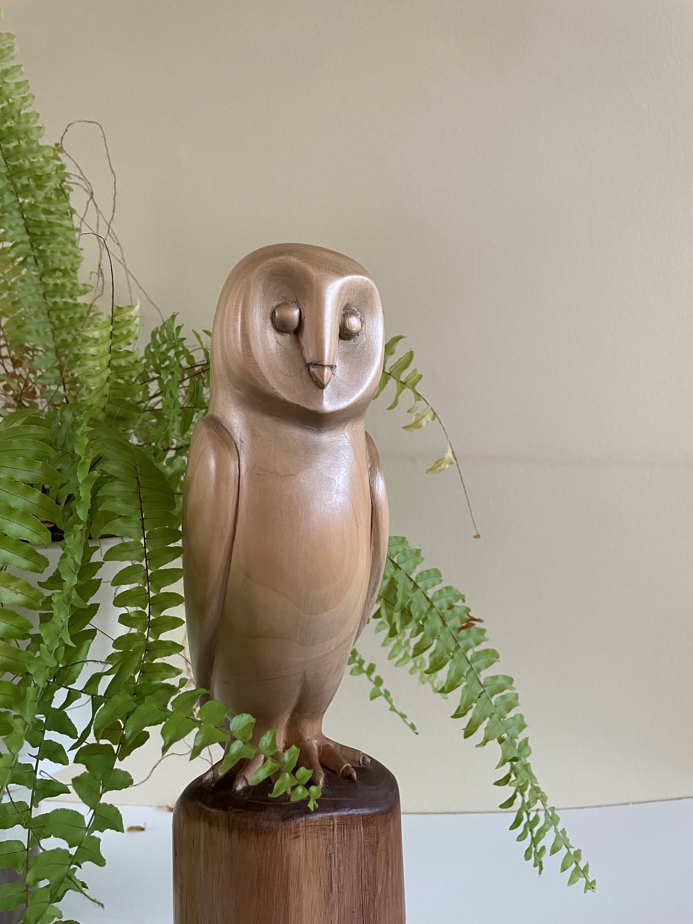 Barn Owl Carving Hand Carved Owl - Etsy