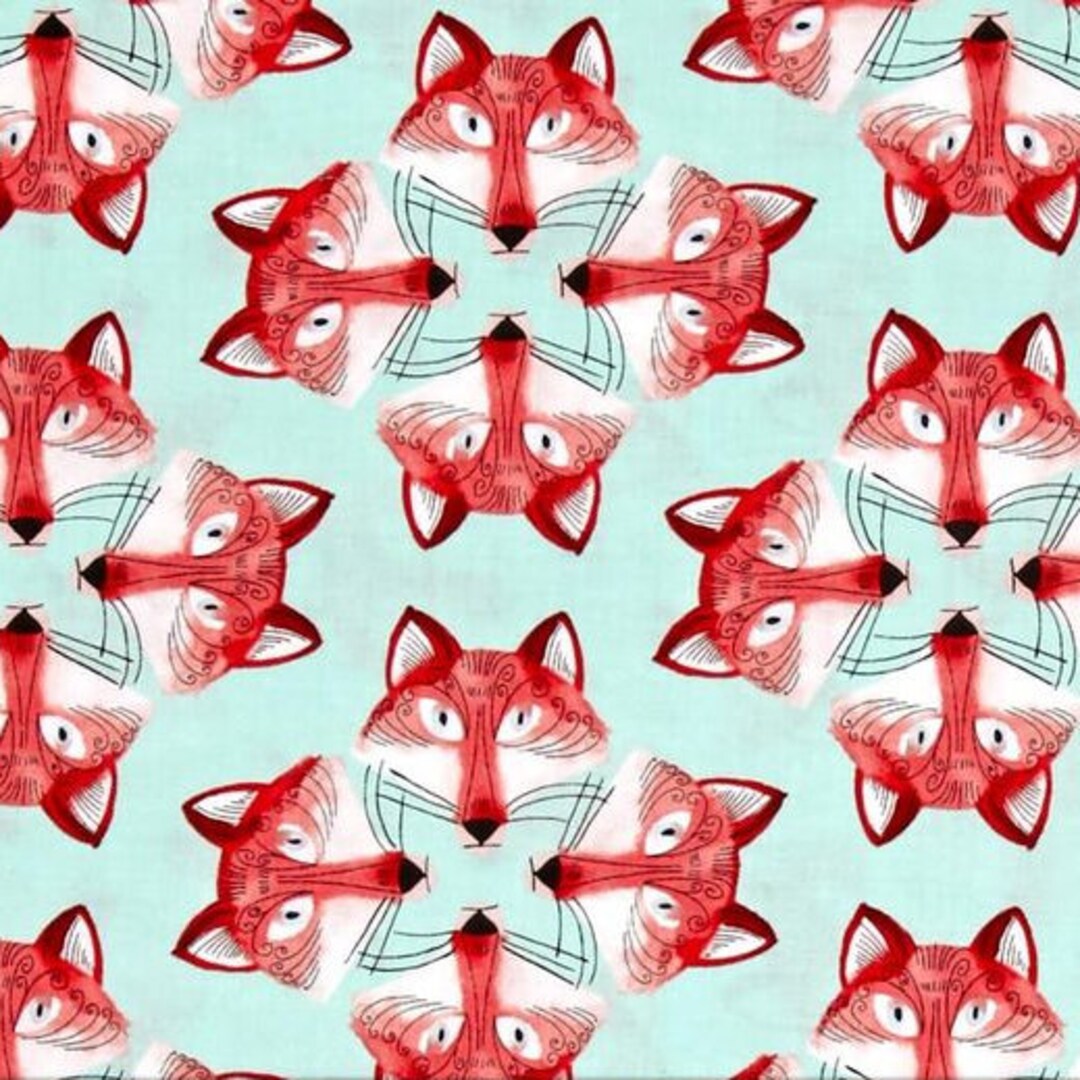 Out Foxed, Michael Miller, Fox, Foxes, 100% Quilting Cotton, Animals ...