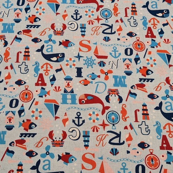 Nautical Print Fabric
