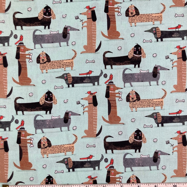 Its Raining Cats and Dogs, Terry Runyon, 100% Quilting Cotton, Dogs ...