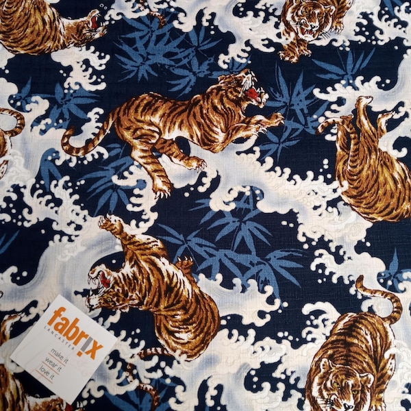 Tiger Fabric - Etsy