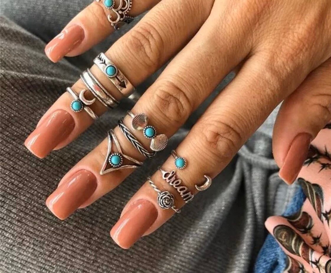 Ring Setmulti Rings Stackable Rings Rings Statement Rings - Etsy