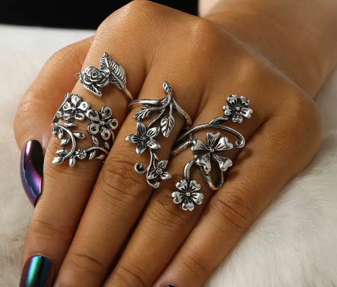 Ring Sets, Multi Rings, Stackable Rings, Rings, Statement Rings, Silver ...