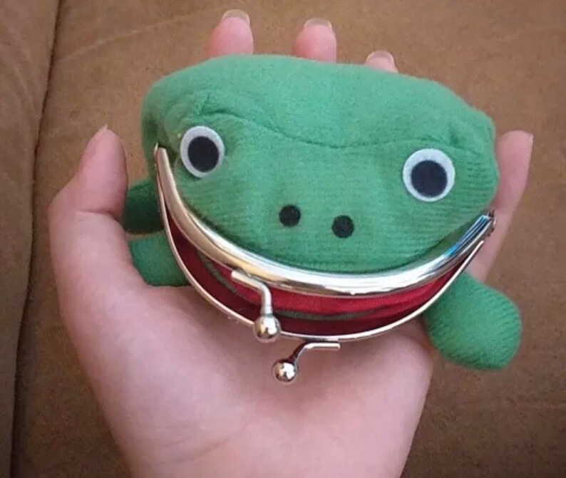 Frog Coin Wallet Purse Pouch Wallet Accessories Froggy Anime - Etsy