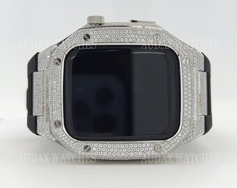 Moissanite Apple Watch Case - Etsy