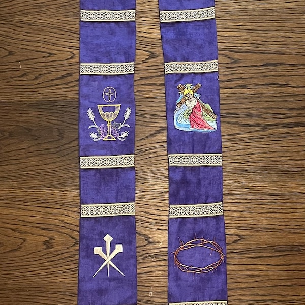 Purple Stole for Clergy - Etsy