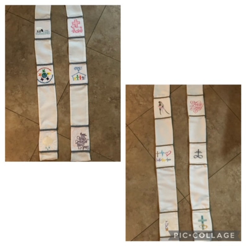 BAPTISM STOLE ...custom Designed Stole for Priests or Pastors...let's ...