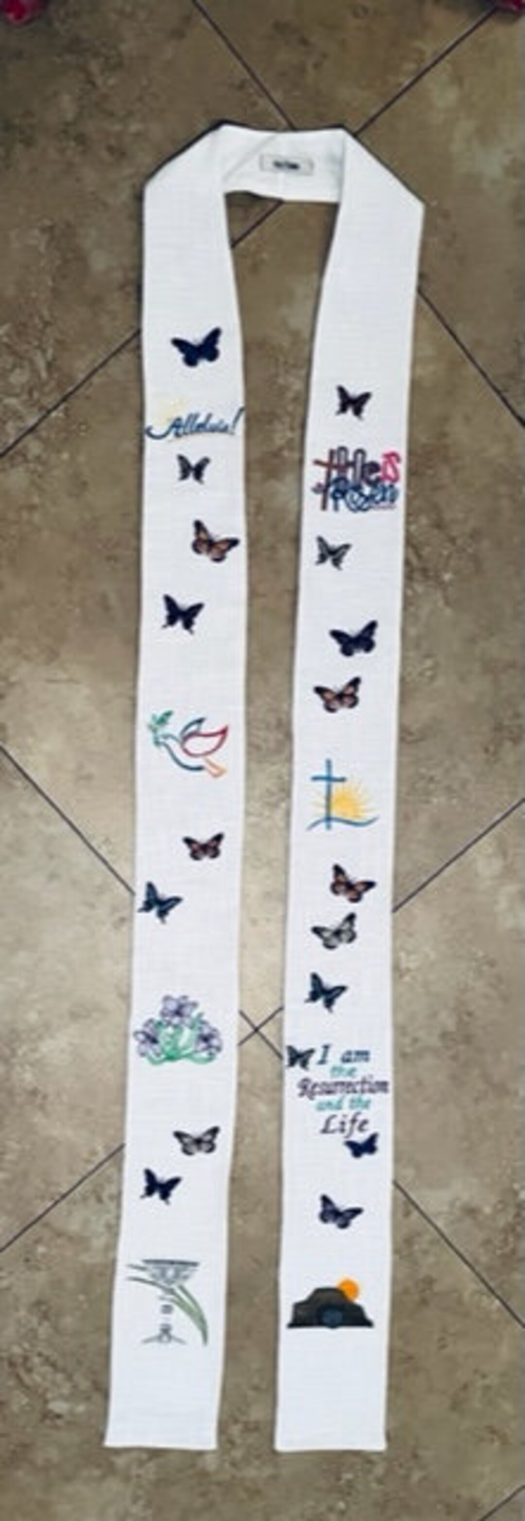 CUSTOM EASTER Stole...custom Designed Stole for Priests or Pastors...we ...