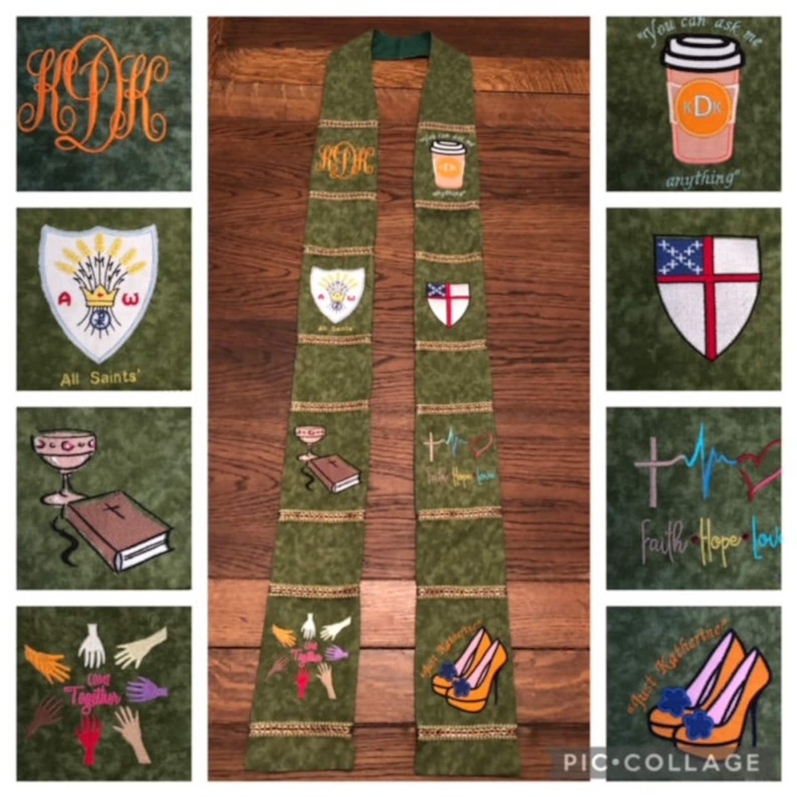 Custom Designed Stole for Priests or Pastors...we Work With You to Make ...