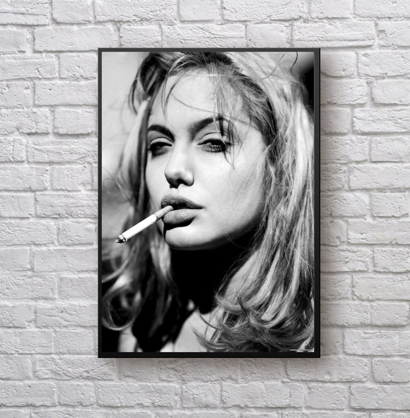Angelina Jolie Canvas Poster High Quality Poster Printing In Etsy