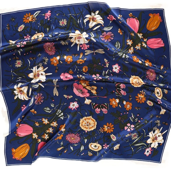 Silk Scarf Vintage - Etsy