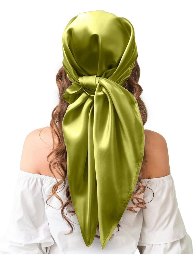 Satin Hair Scarf Wrap | Luxury Head Tie, Protective Sleep Styling - Etsy