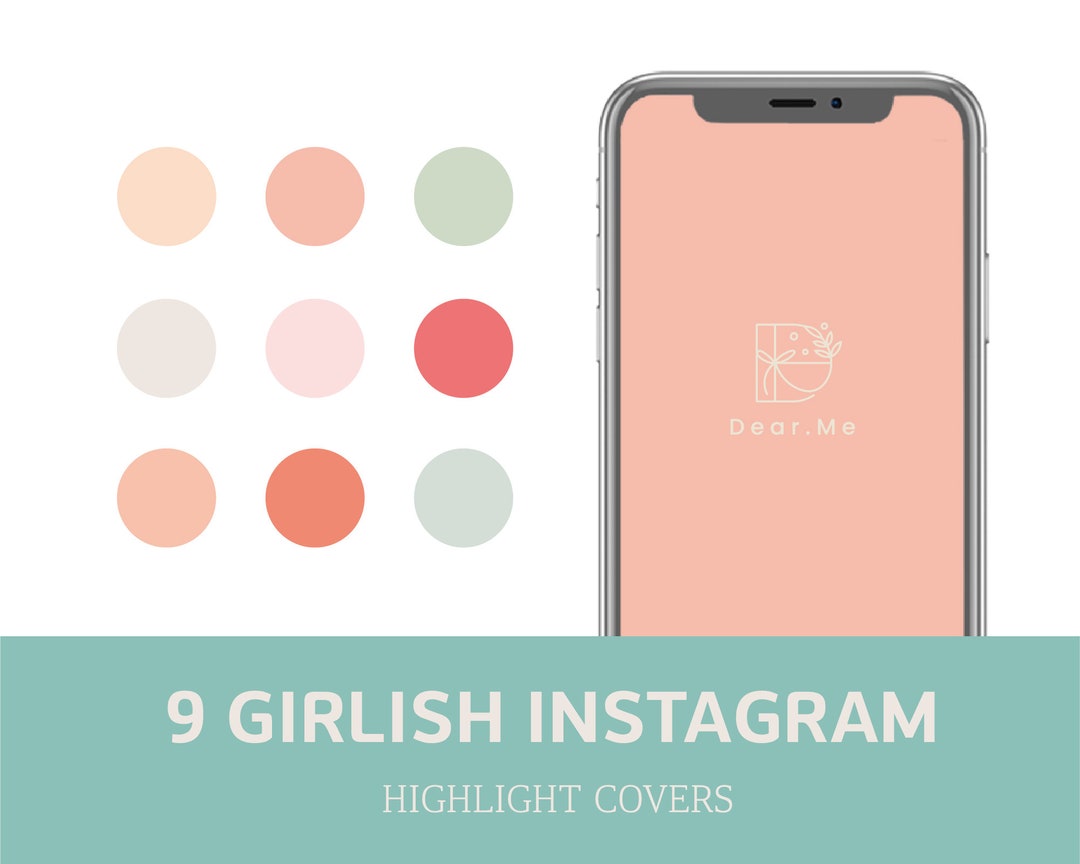 9 Solid Color Instagram Highlight Icons Girlish Instagram - Etsy