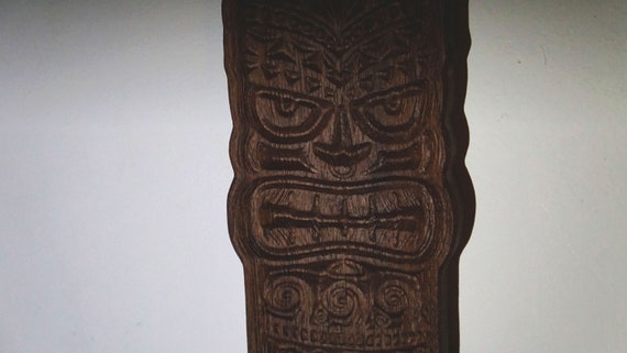 Walnut Tiki Face - Etsy